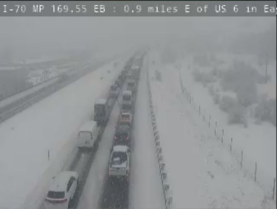 Snowy conditions, crashes cause road closures, traffic back ups