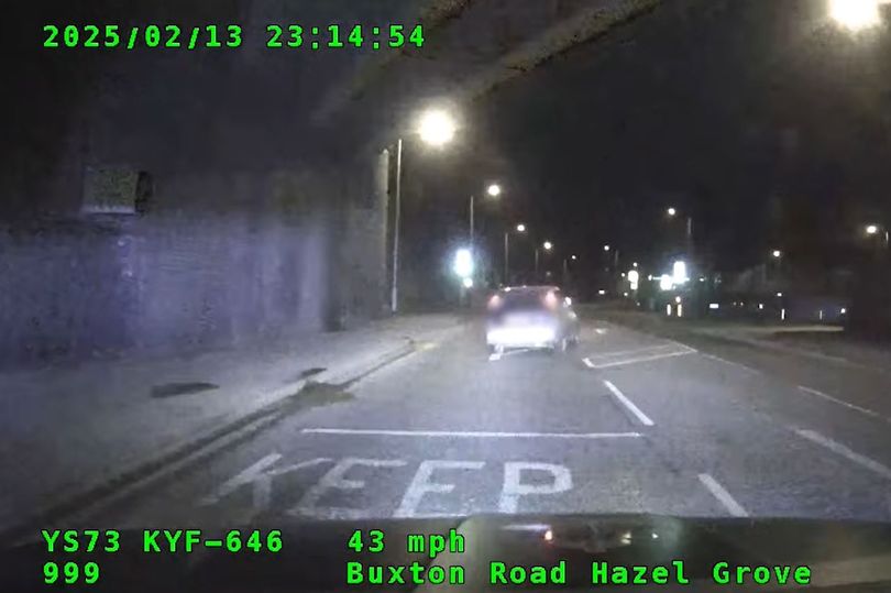 Dramatic footage shows moment police ram car after high-speed chase