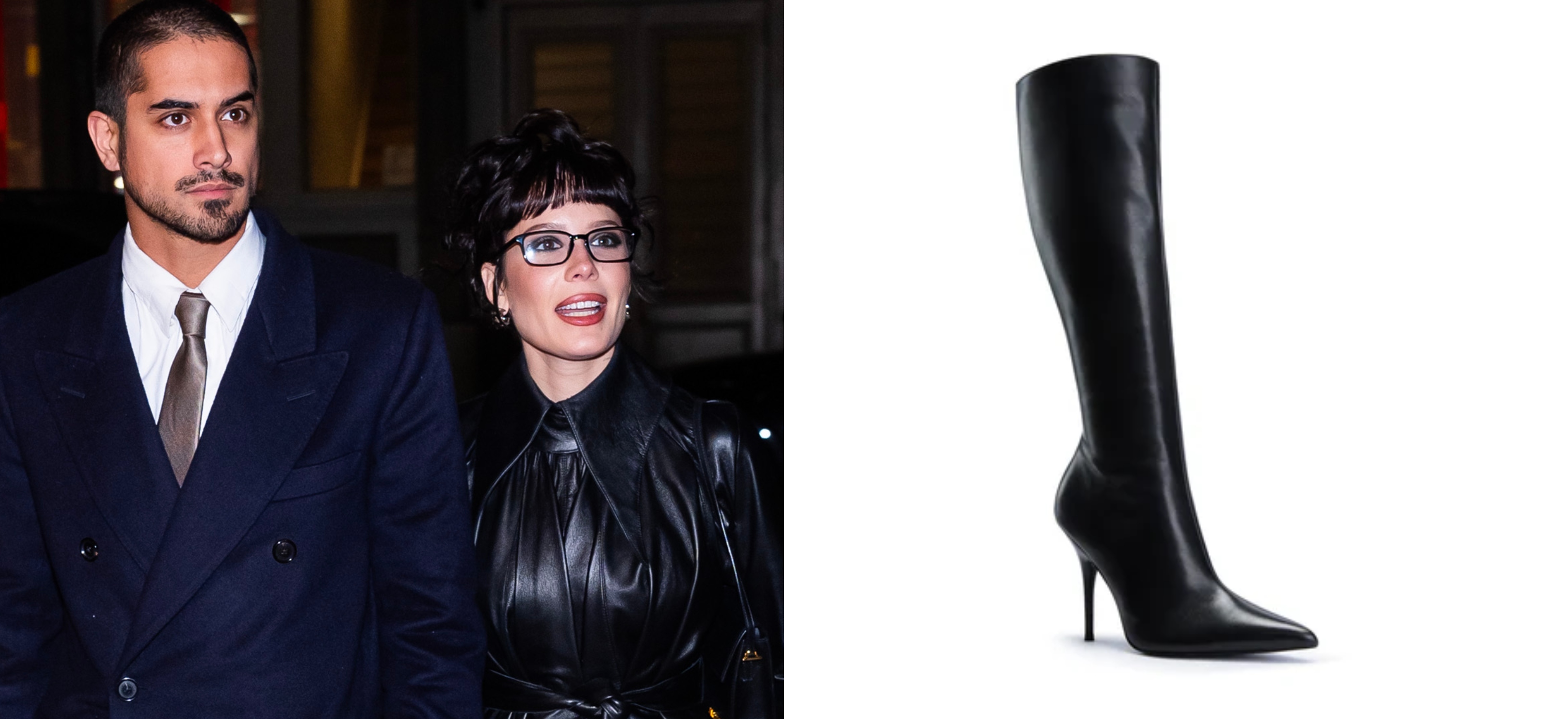 Halsey Turns NYC Into a Runway in Sleek Flor De Maria Knee-High Boots ...