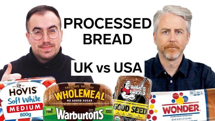 We compare processed bread in the US and UK