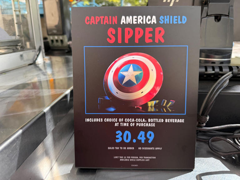 New Captain America Shield Sipper Now Available at Disneyland Resort