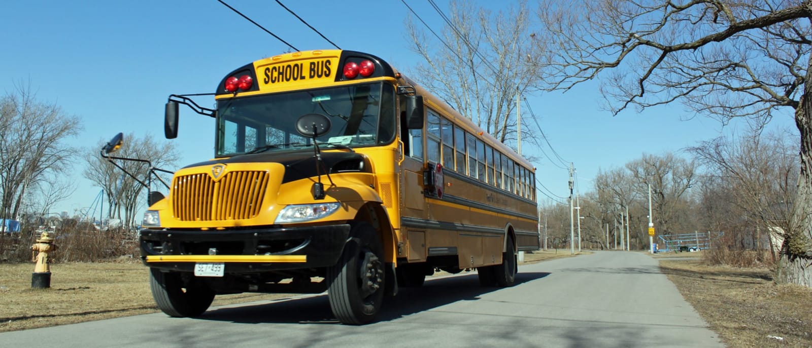 Horrifying Video Captures Moment Object Strikes School Bus Driver On ...