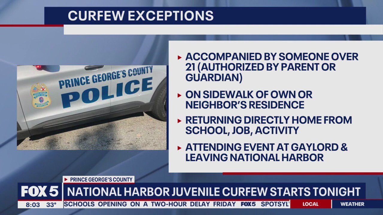 National Harbor to enforce weekend juvenile curfew again