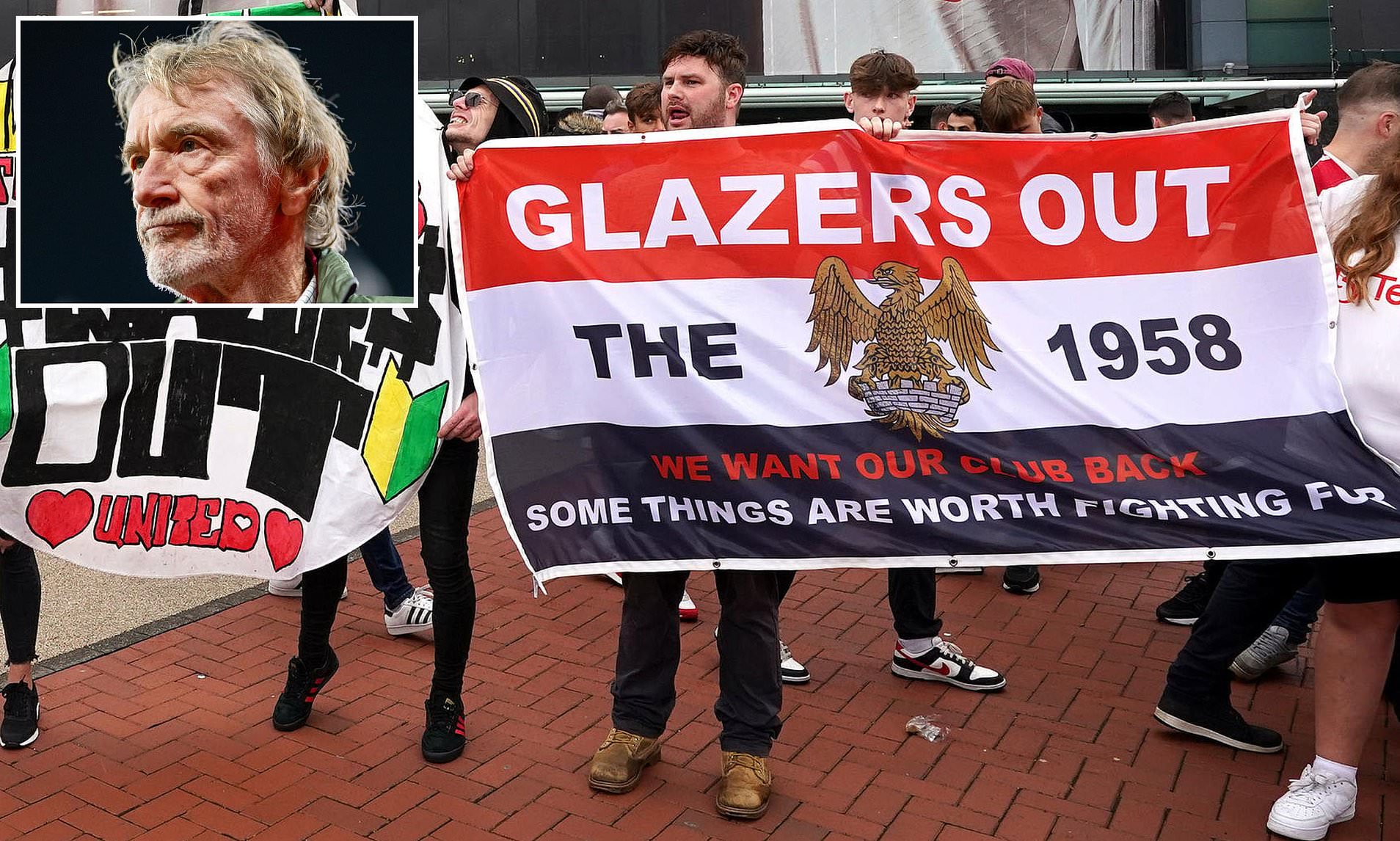 Man United fans to protest before clash with Arsenal as supporters ...