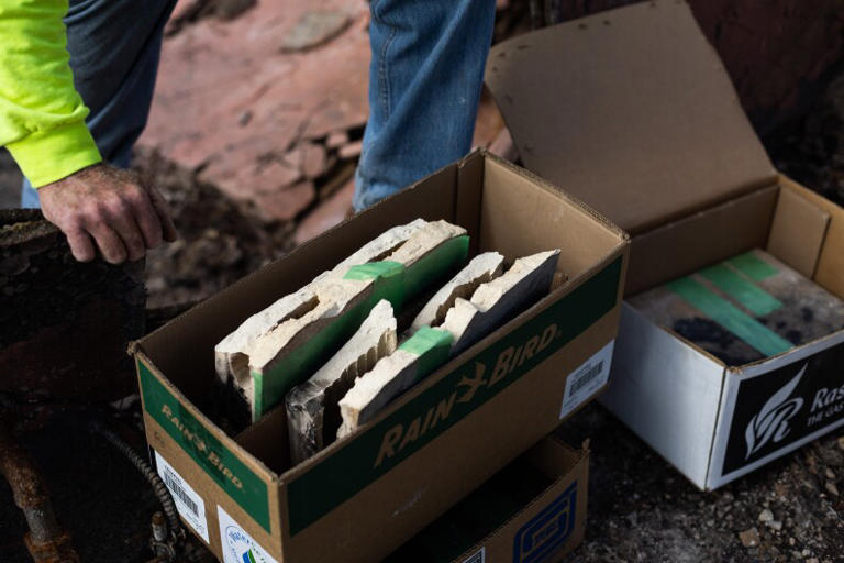 The race to save historic Altadena fireplace tiles — because they're ...