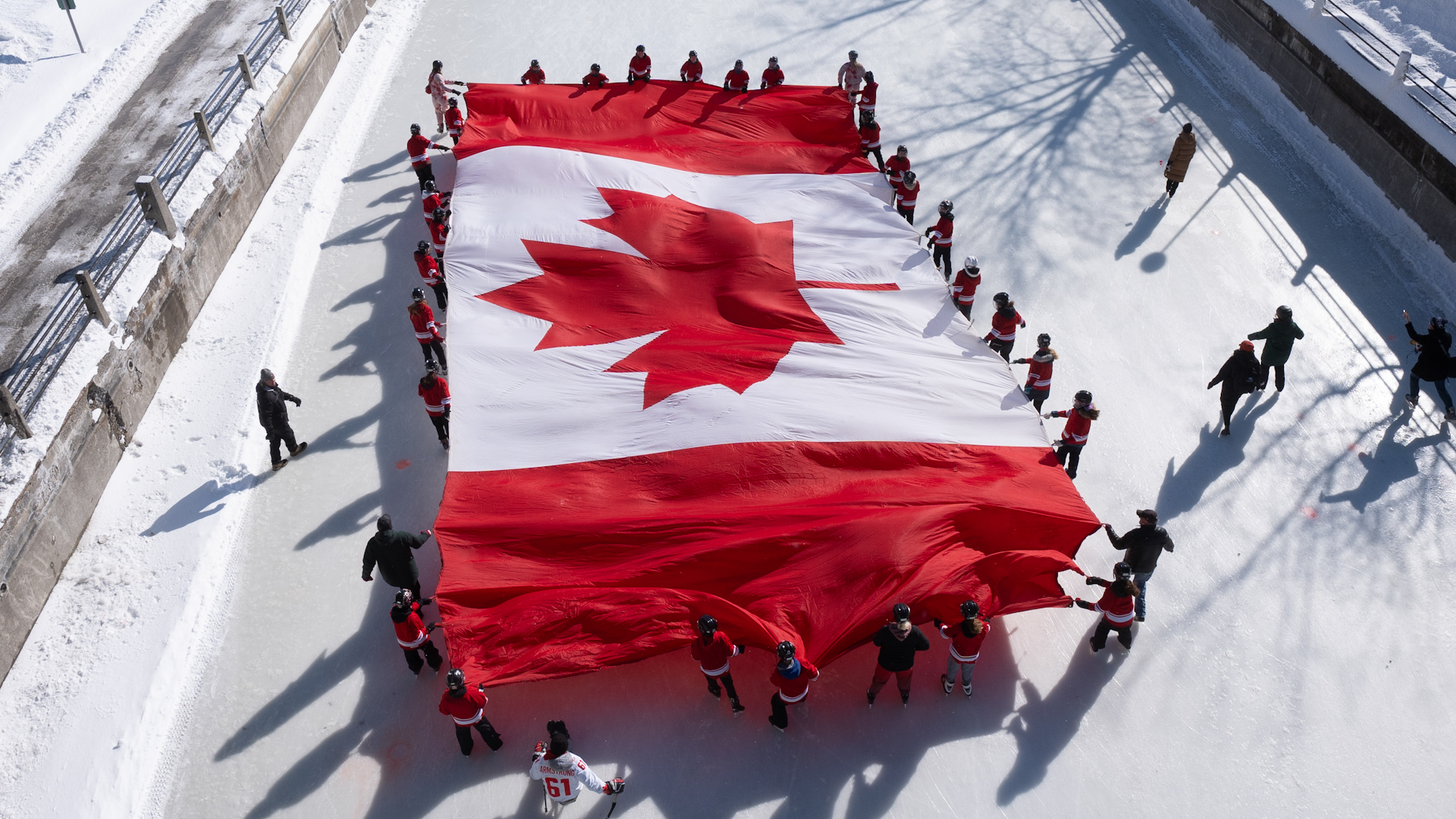 The woman who sewed Canada's first flag remembers that historic day