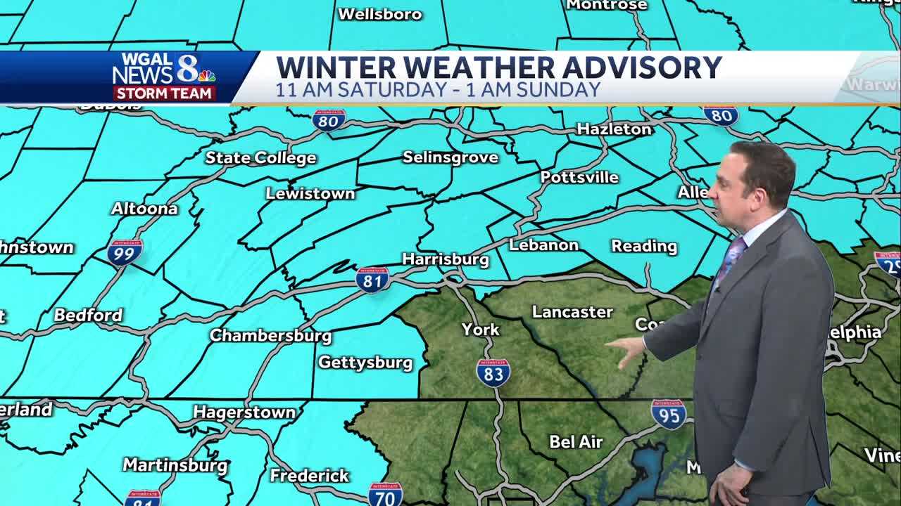 UPDATE | National Weather Service issues winter weather advisories