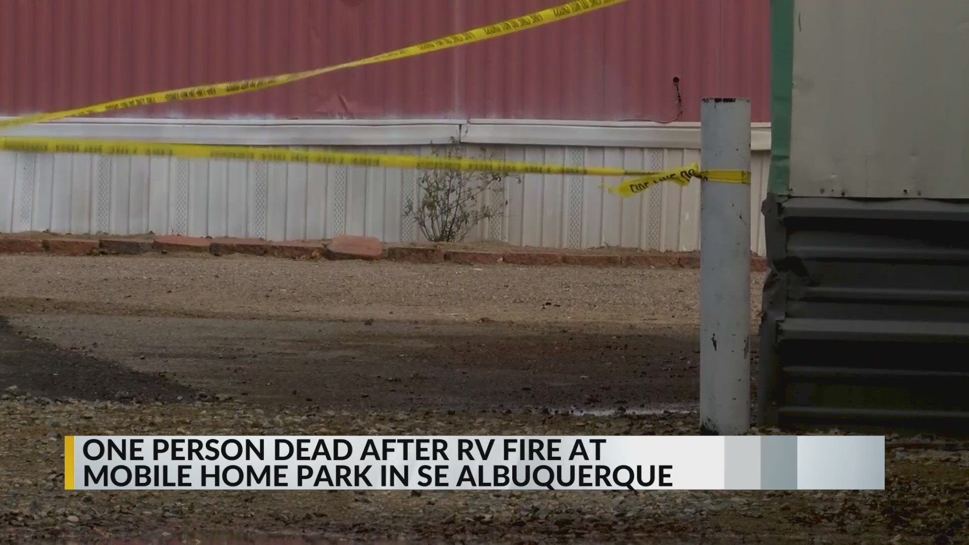 Albuquerque Fire Rescue: 1 dead after RV fire