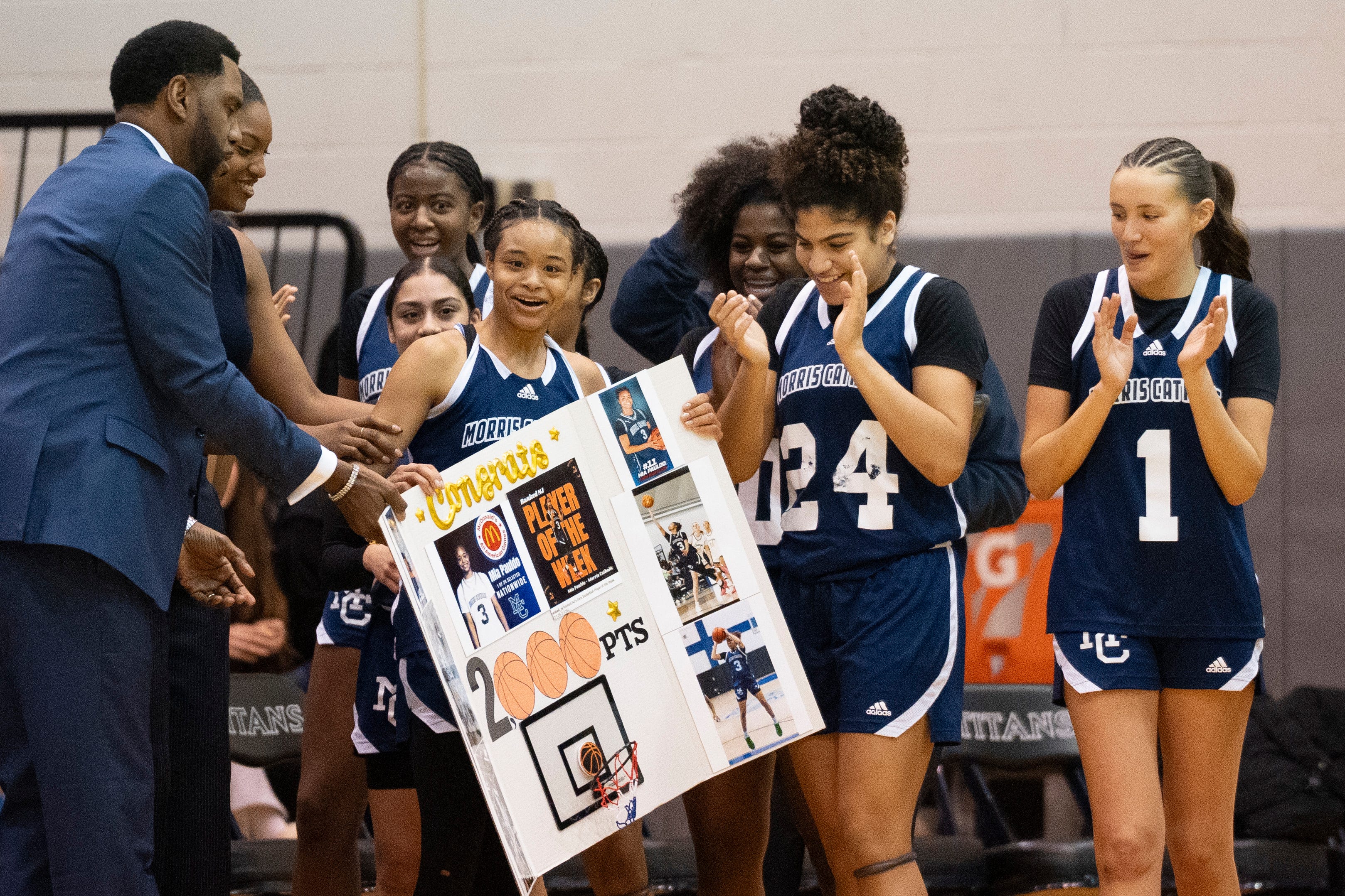 Morris Catholic's Mia Pauldo reaches 2,000 points in Morris County ...