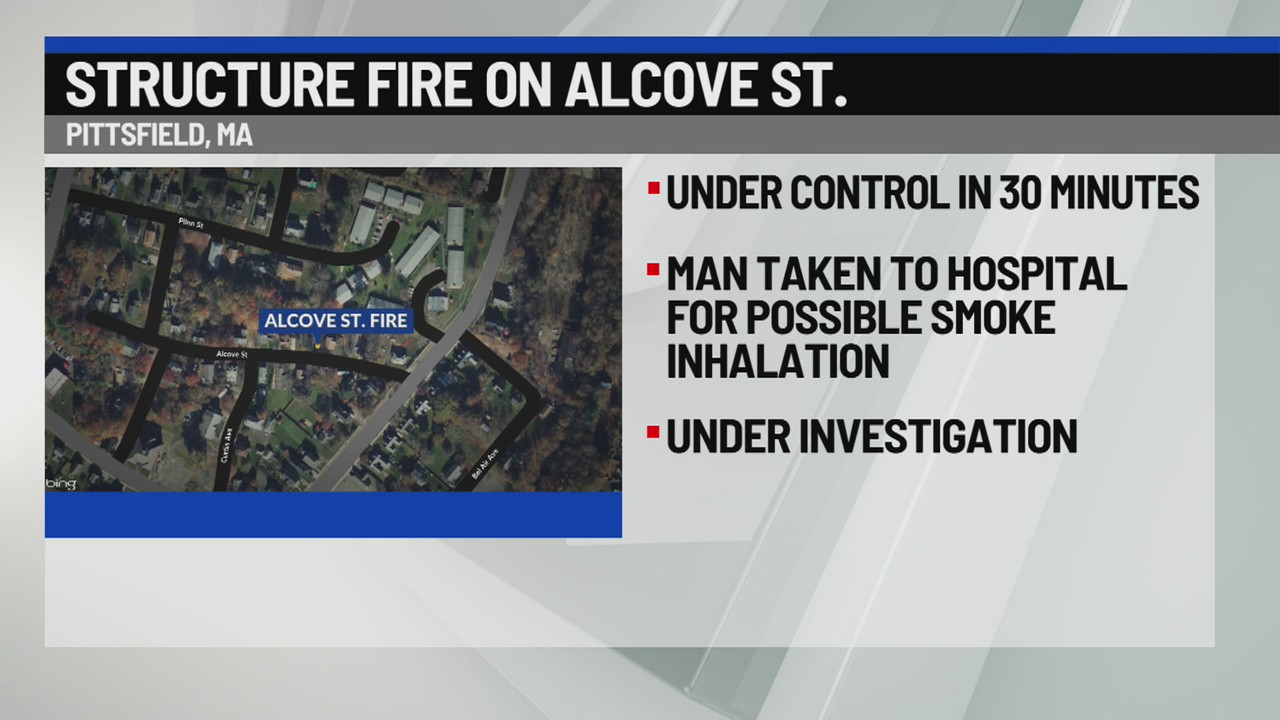 Pittsfield crews extinguish Alcove Street fire