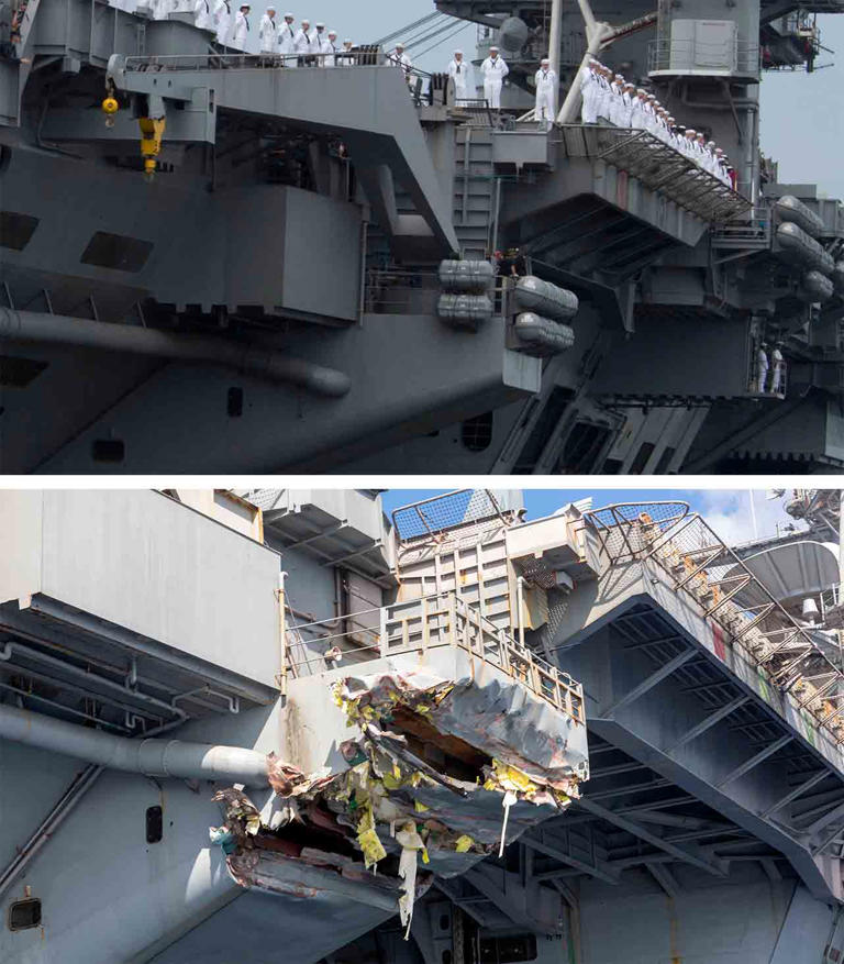 New Images Reveal Damage to USS Harry S. Truman Aircraft Carrier