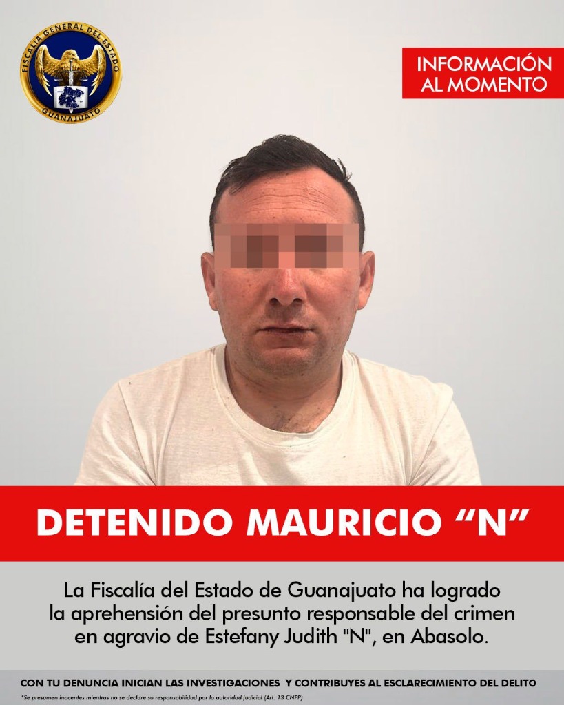 Detienen a policía de Guanajuato por feminicidio de su pareja