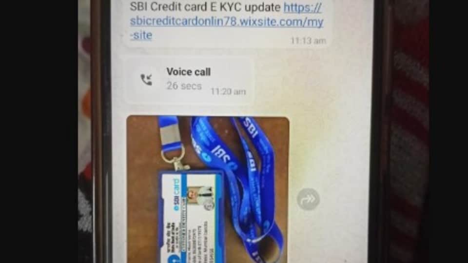 SBI scam alert! Scammer sends fake KYC link with wrong spellings ...