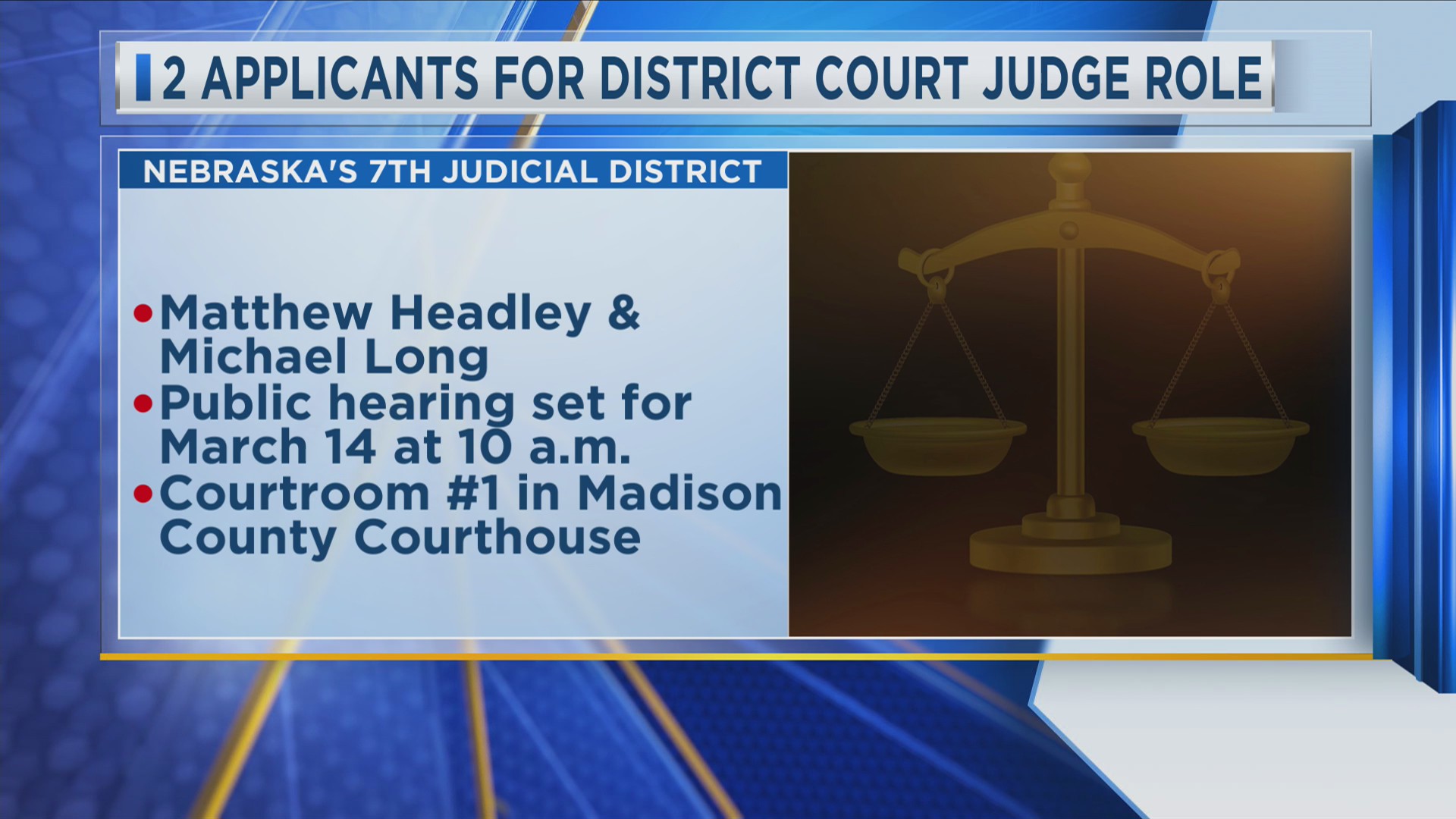 2 Applicants For District Court Judge Role