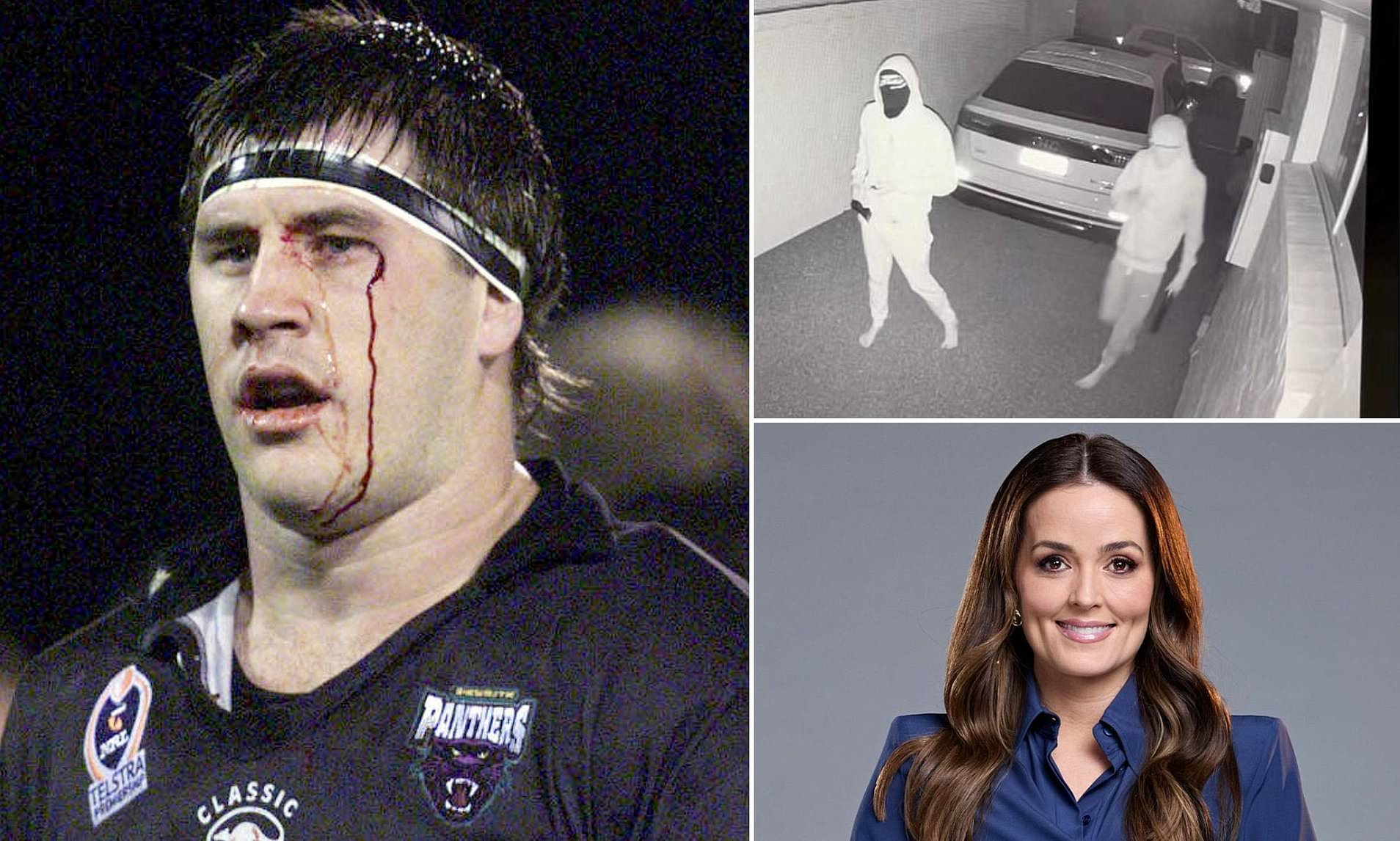 Thieves carrying an AXE and baseball bat try to break into the home of ...