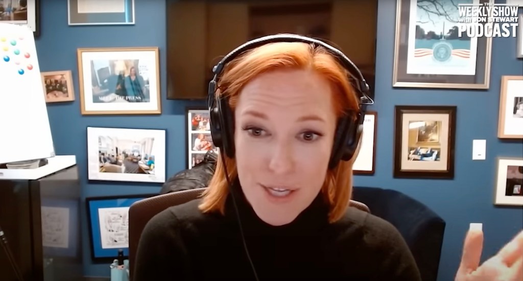 Jon Stewart rebukes Jen Psaki’s claim that Joe Rogan and Theo Von are ...