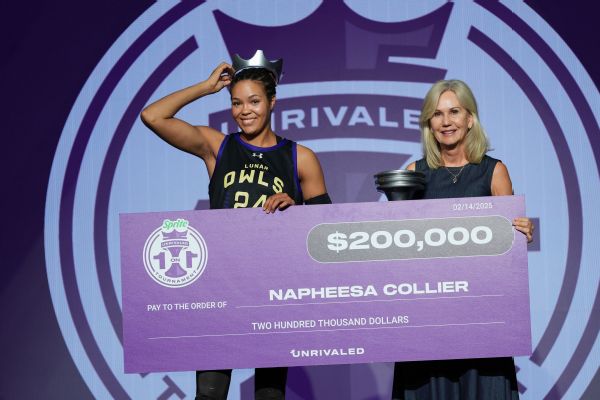Napheesa Collier tops Aaliyah Edwards in Unrivaled 1-on-1 final