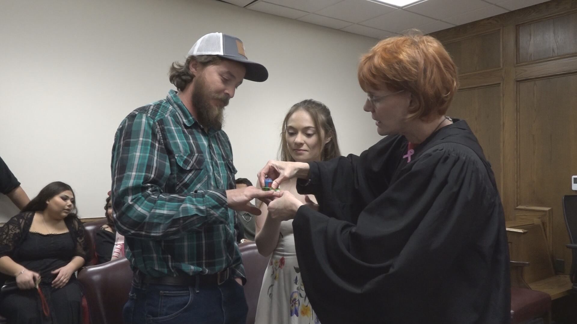 Lubbock County judge plays cupid for jam-packed day of courthouse weddings