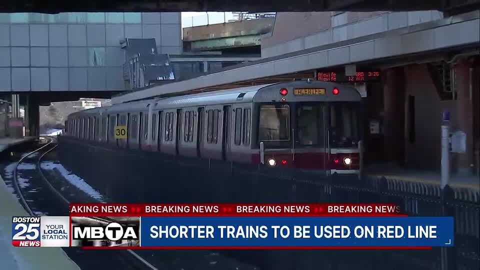 MBTA to shrink some Red Line trains to retire older cars, improve ...