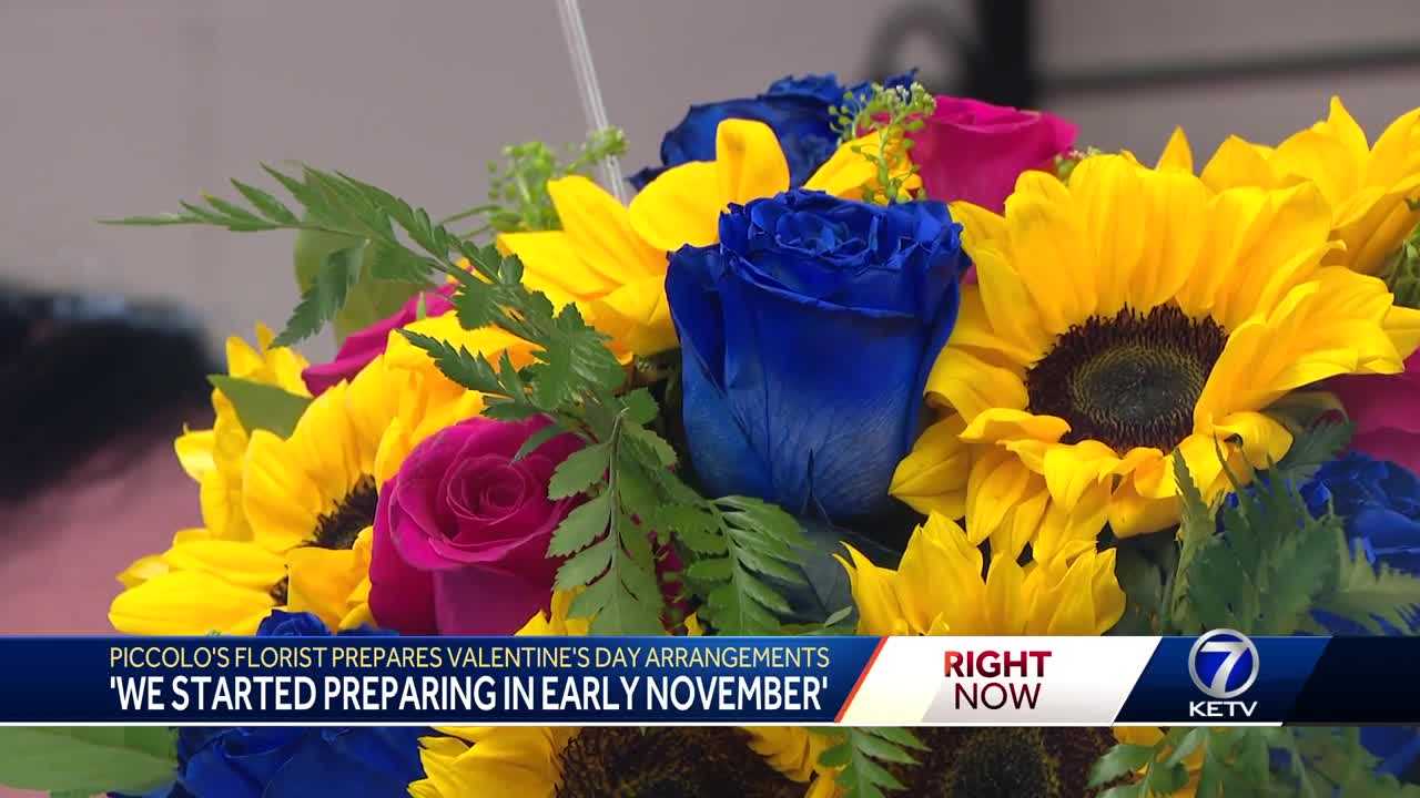 Omaha flower shop makes more than 800 Valentine's Day orders