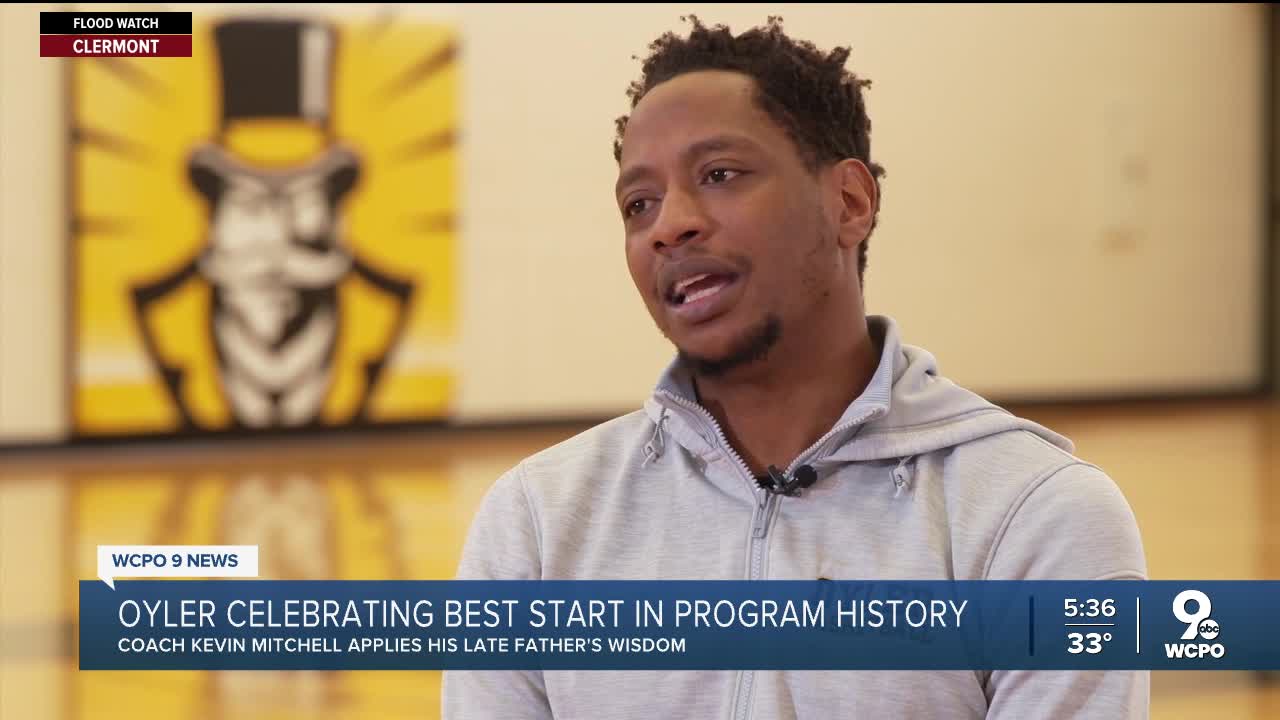 Oyler hoops coach applies late father's wisdom to lead team to best record yet