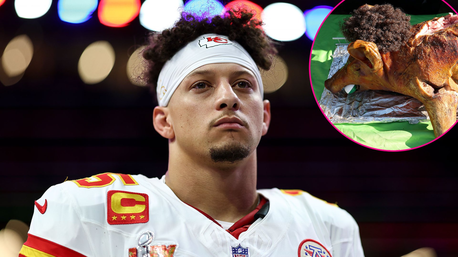 Eagles Fans Roast a Pig Dressed as Patrick Mahomes at Super Bowl Parade