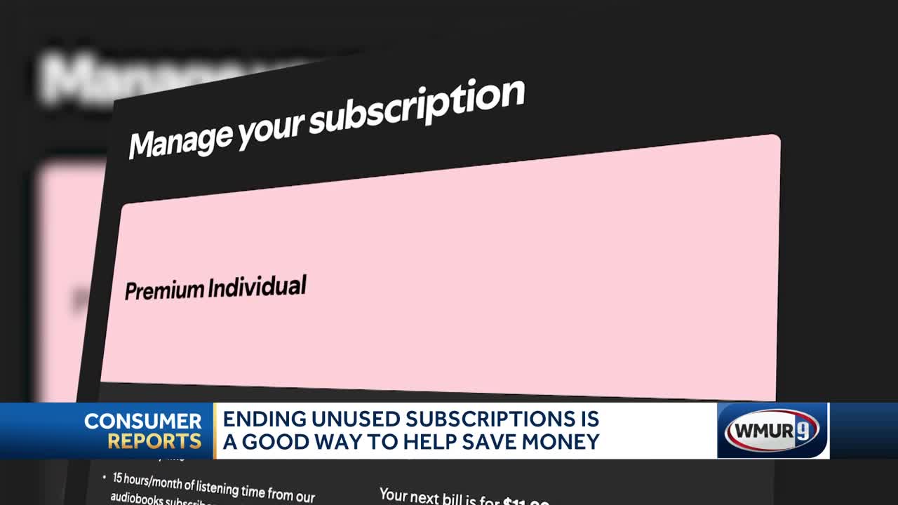 Canceling unused subscriptions can help save money