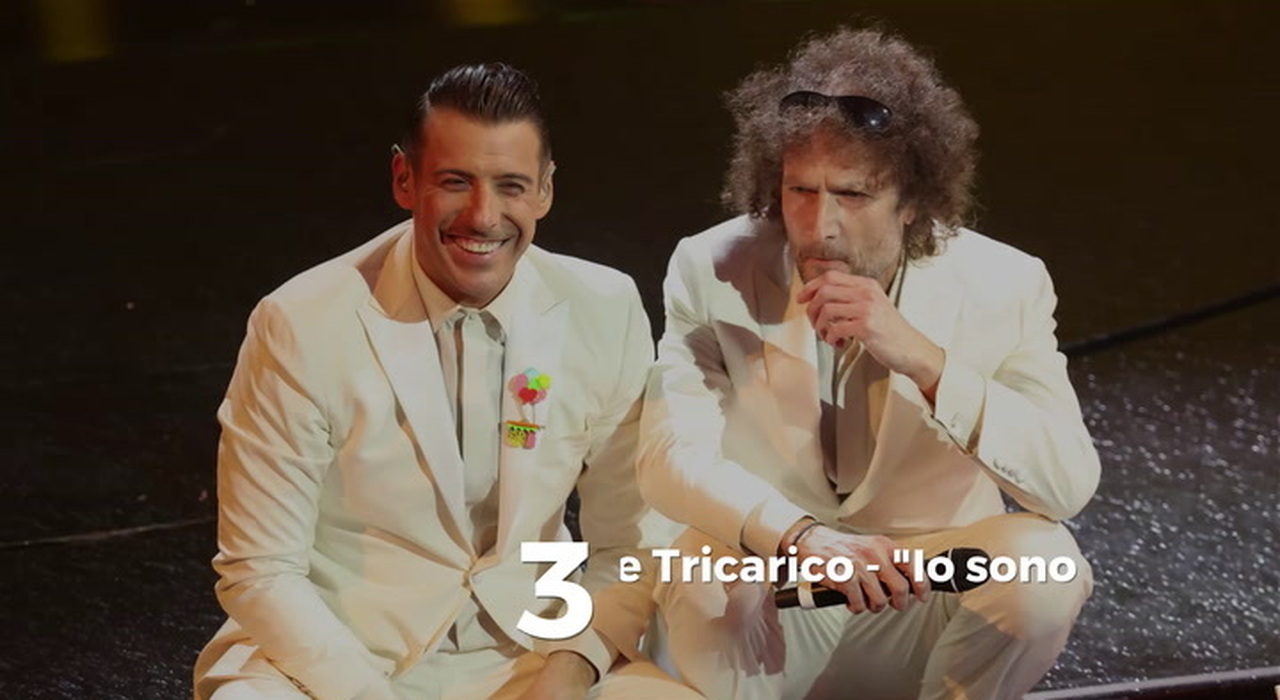 Sanremo 2025, serata cover: Carlo Conti con Geppi Cucciari e Mahmood ...