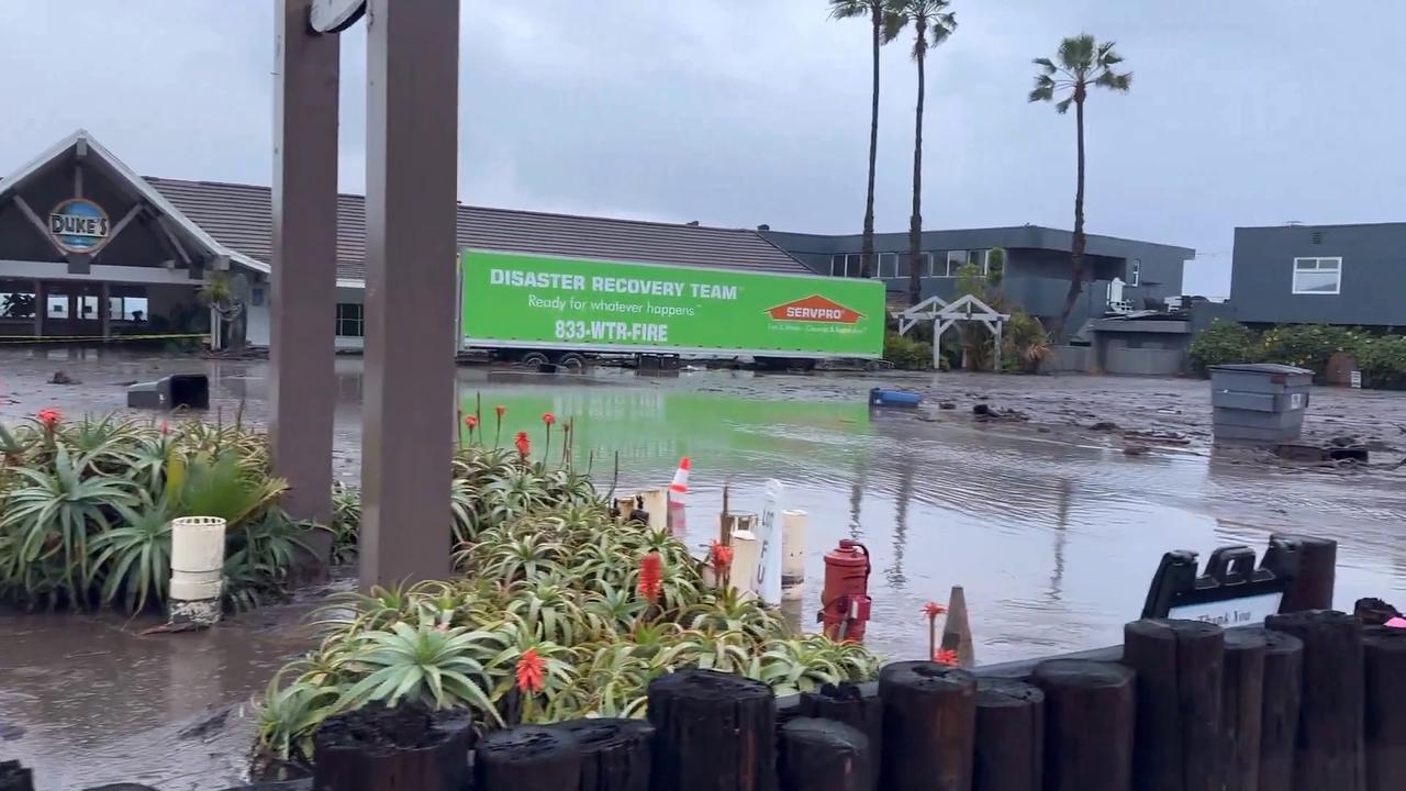 Flash floods cause carnage in Las Flores, California