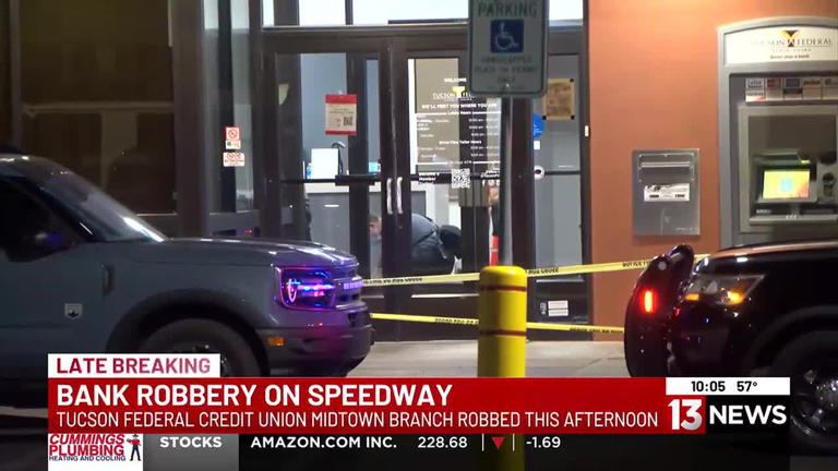 Tucson authorities respond to bank robbery