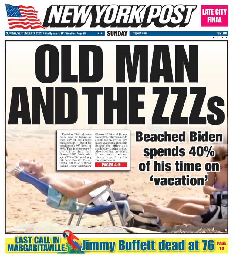 Joe Biden’s 577 vacation days over four-year term tops modern presidents