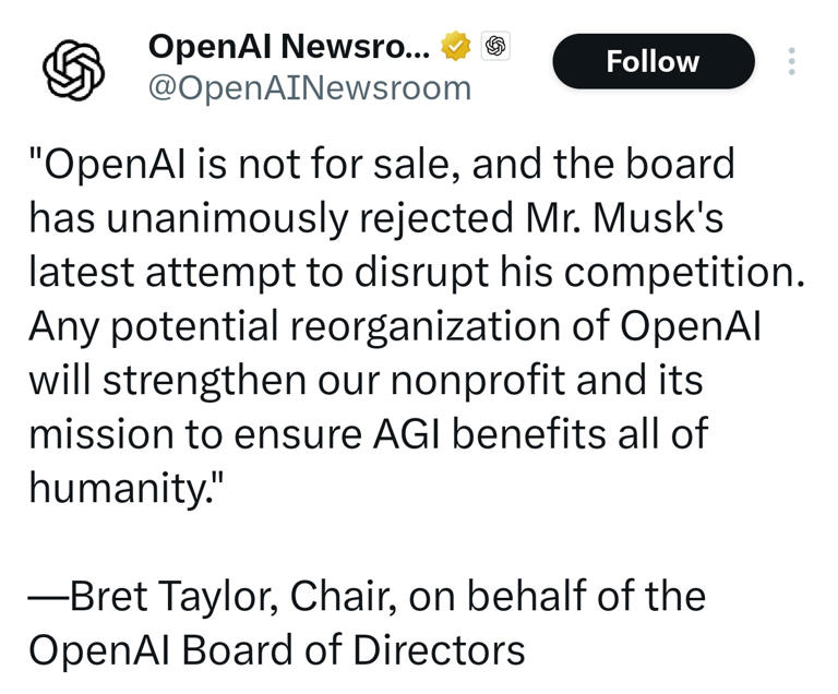 Sam Altman vs Elon Musk saga continues: OpenAI board officially rejects ... Sam Altman vs Elon Musk saga continues: OpenAI board officially rejects ...