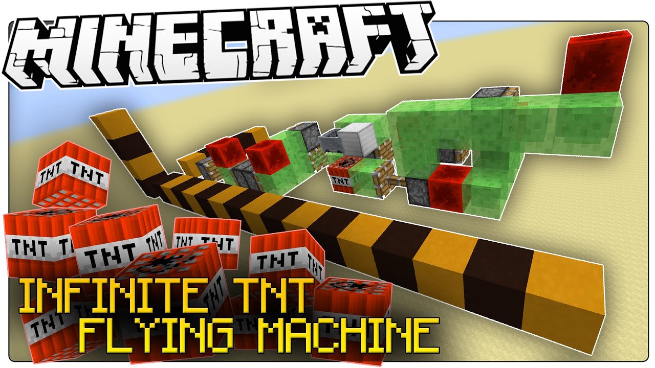 Minecraft | INFINITE TNT GLITCH | Flying TNT Bomber | Survival Friendly ...