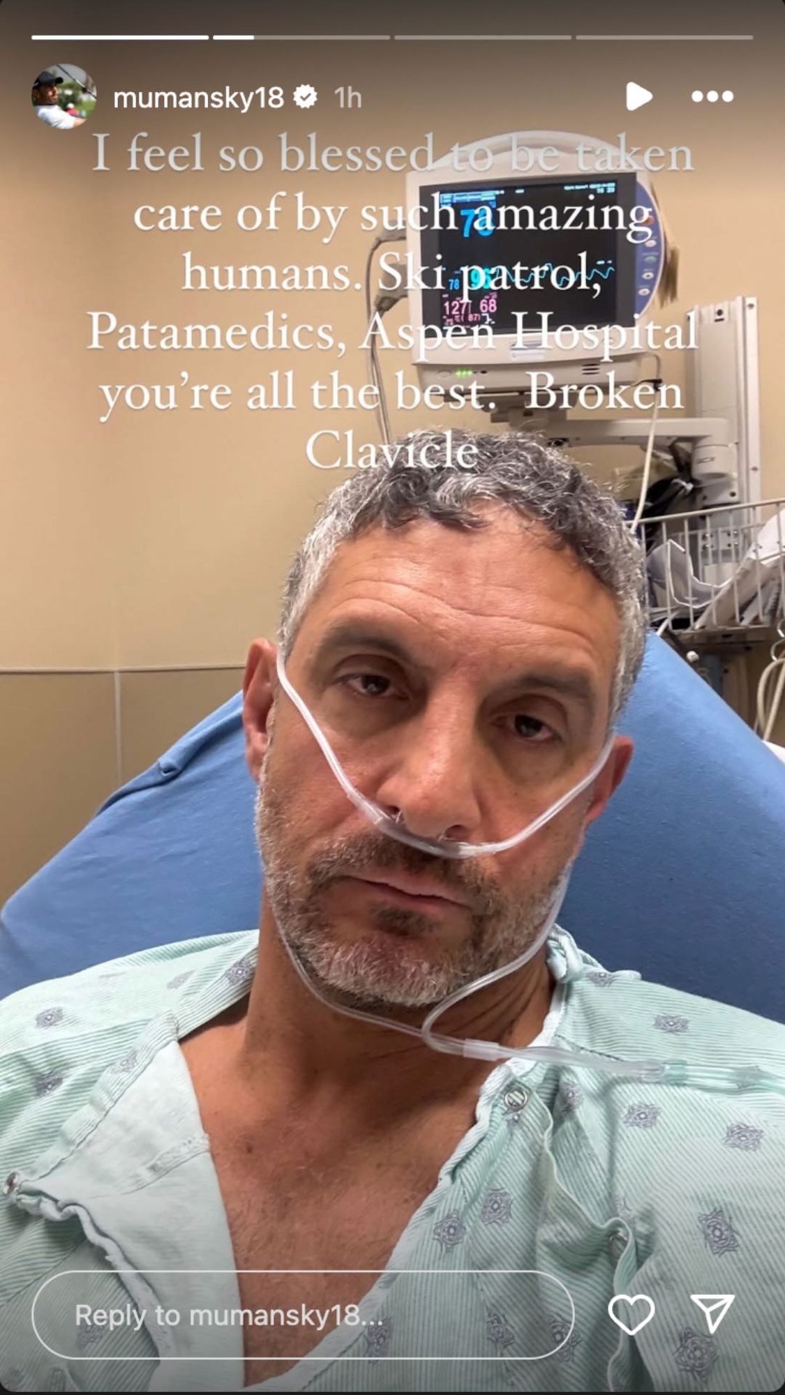 Mauricio Umansky Shares Surgery Update After Breaking Clavicle While Skiing