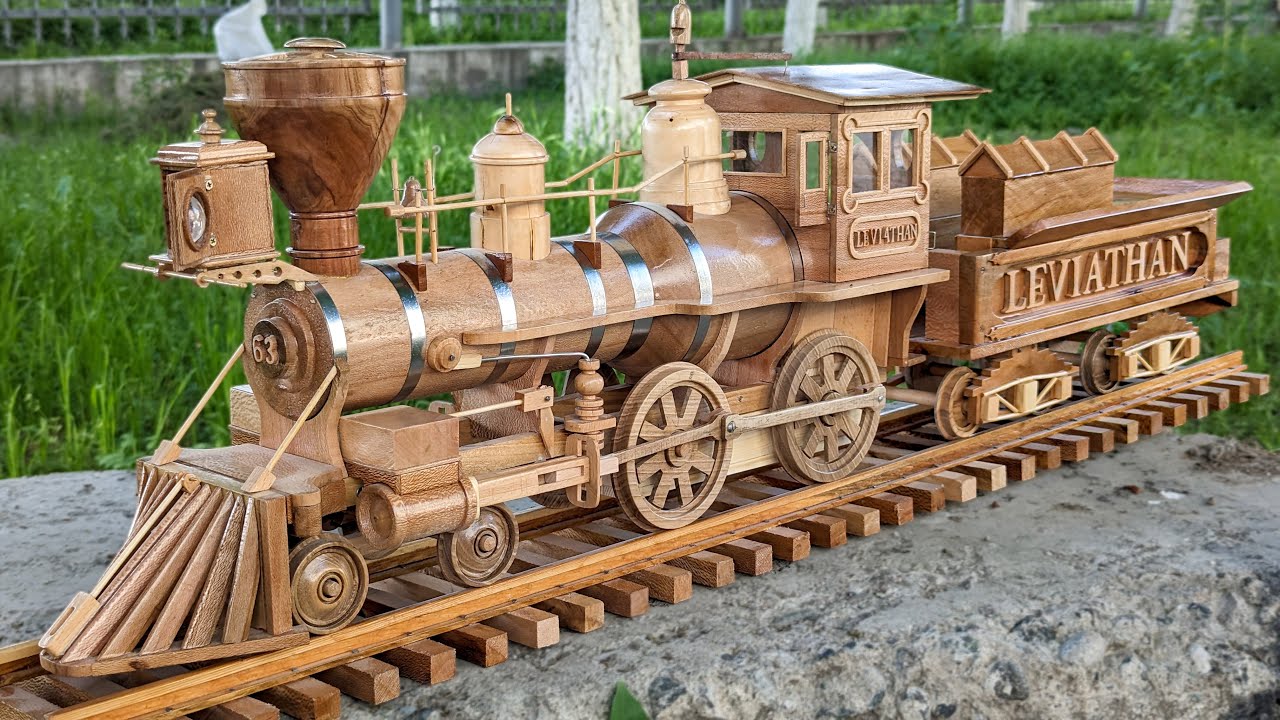 Wooden Train - Locomotive Leviathan (1868) aka Central Pacific #63 ...