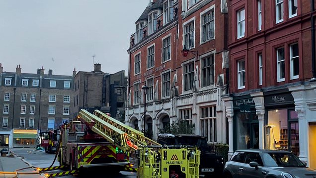 New footage shows Chiltern Firehouse damage after fire rips through ...