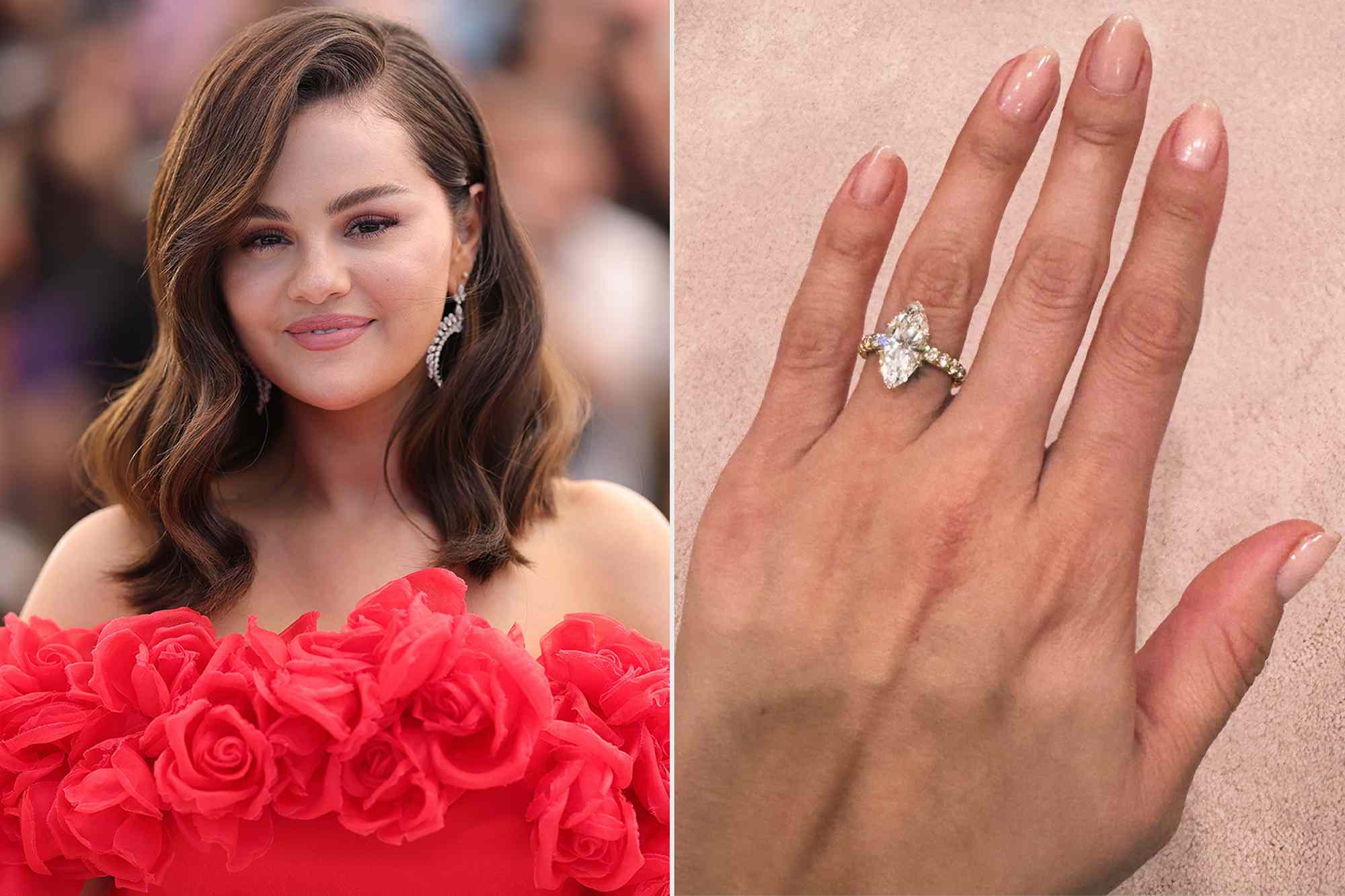 All the Details on Selena Gomez's Marquise Diamond Engagement Ring (and ...