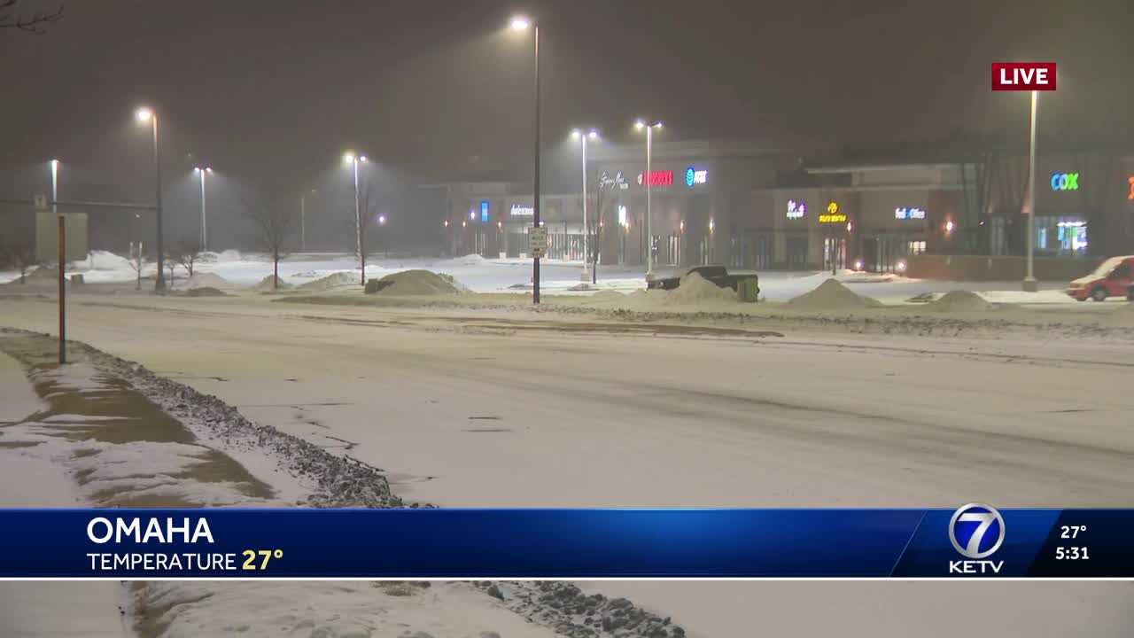 Snowfall totals, road conditions for Nebraska from Saturday's winter storm