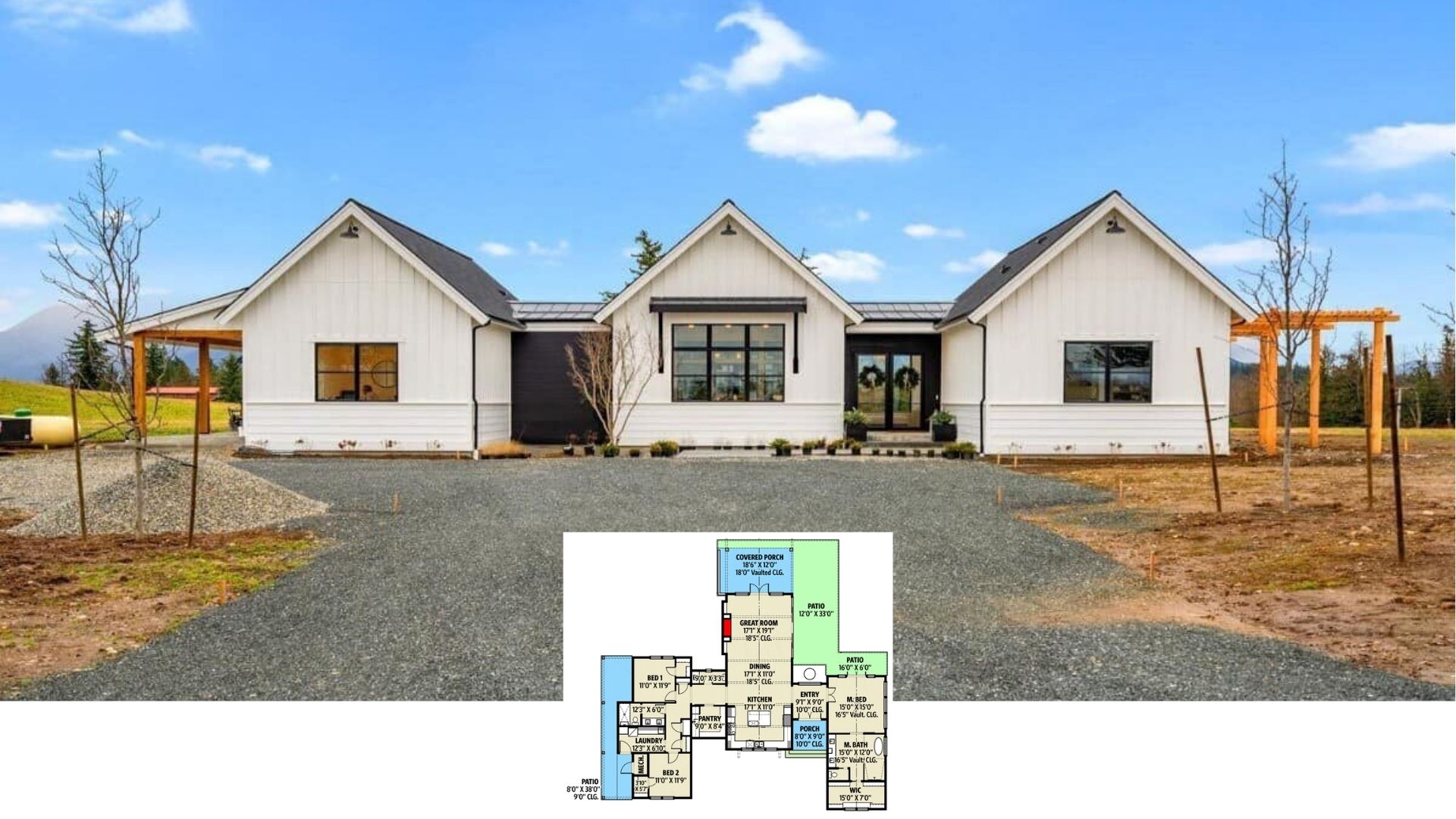 Introducing a 2,267 Sq. Ft. 3 Bedroom Ranch-Style Home with a Spacious ...