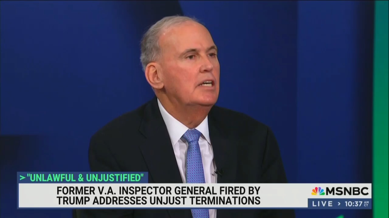 ‘Clear Violation of the Law!’ Former IG Fired By Trump Rages At Him On ...