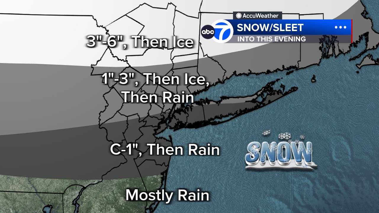 Weekend winter storm brings more snow, ice and rain to New York City ...