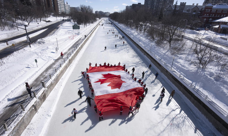 Defiant Canadians mark their flag's anniversary as Trump hopes to make ...