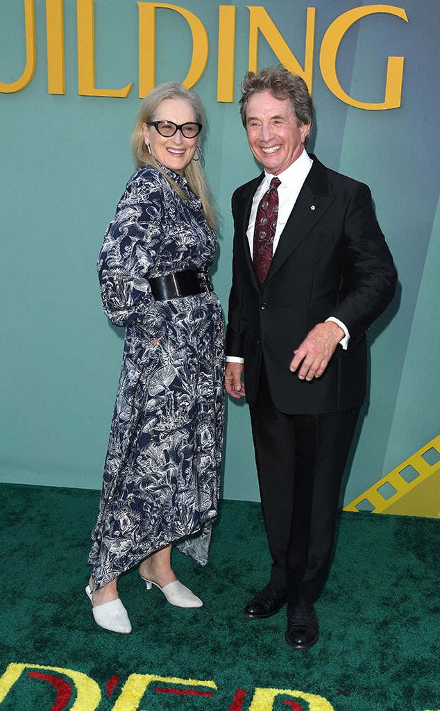 Meryl Streep Gives Finger While Sitting With Martin Short at SNL Show