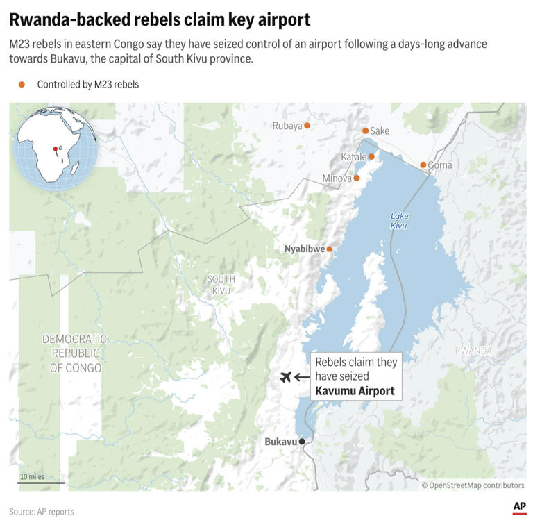 Rwanda-backed rebels advance and Congolese forces retreat from eastern ...