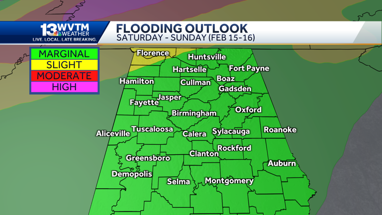 Several counties undergo watches and warnings as severe storms hit Alabama