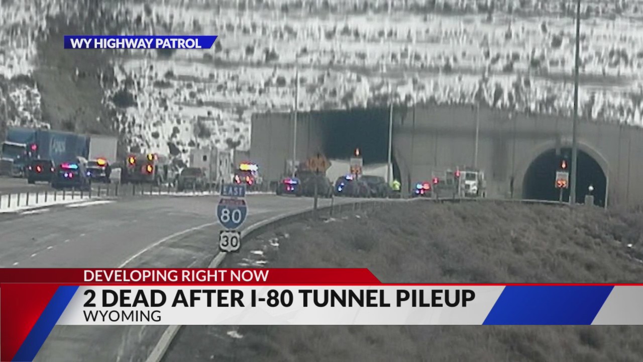 Fiery Wyoming tunnel crash kills at least 2, closes I-80 in both directions