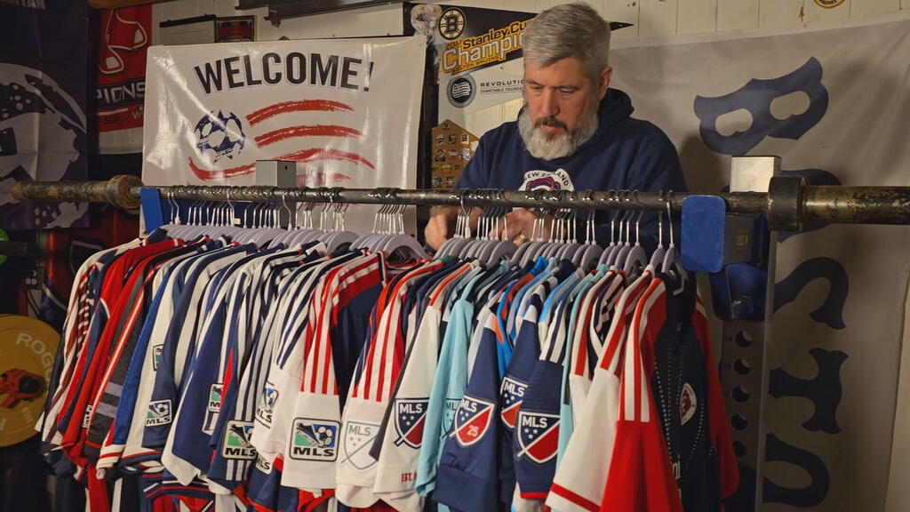 New England Revolution fan shows off collection of 67 jerseys as team ...