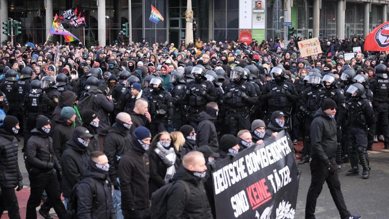 Tausende bei Nazi-Aufmarsch in Dresden – so lief der Gegenprotest