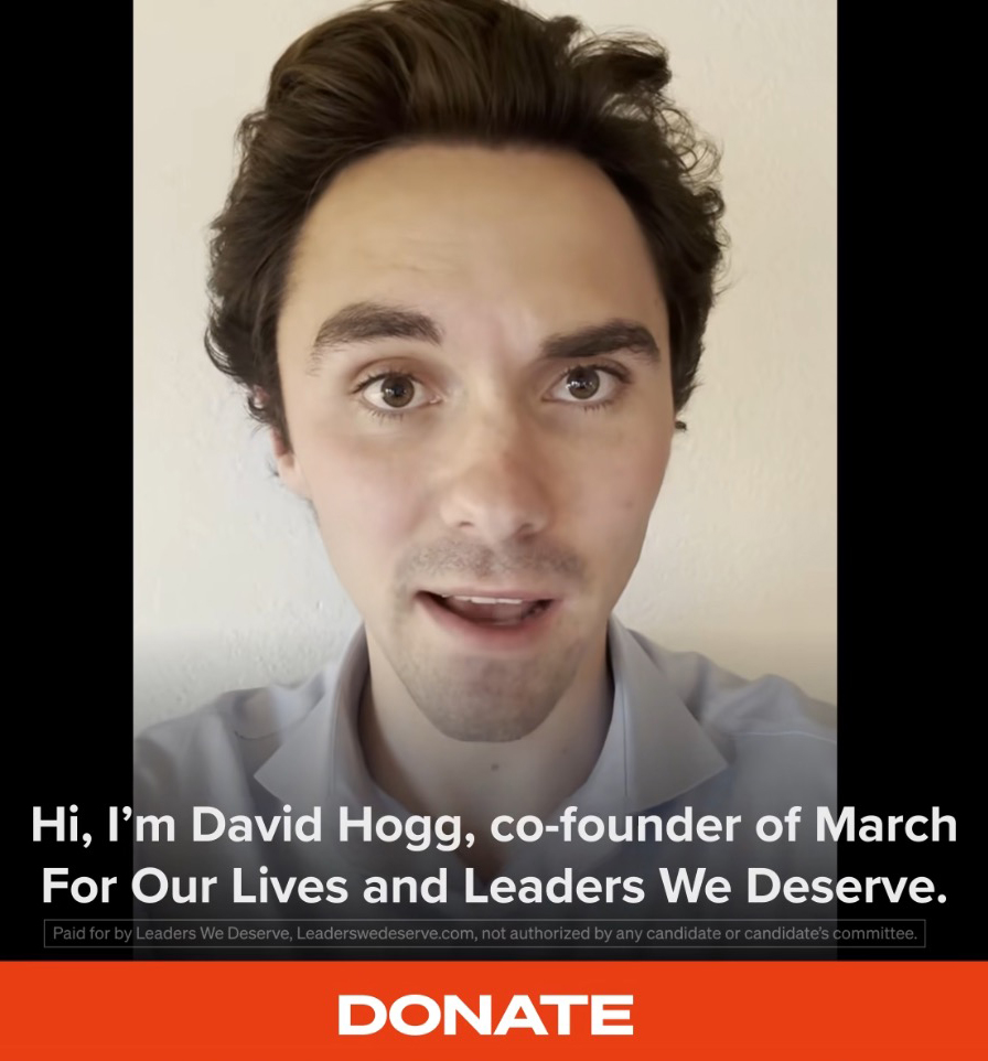Newly elected DNC vice chair David Hogg using platform to solicit ...
