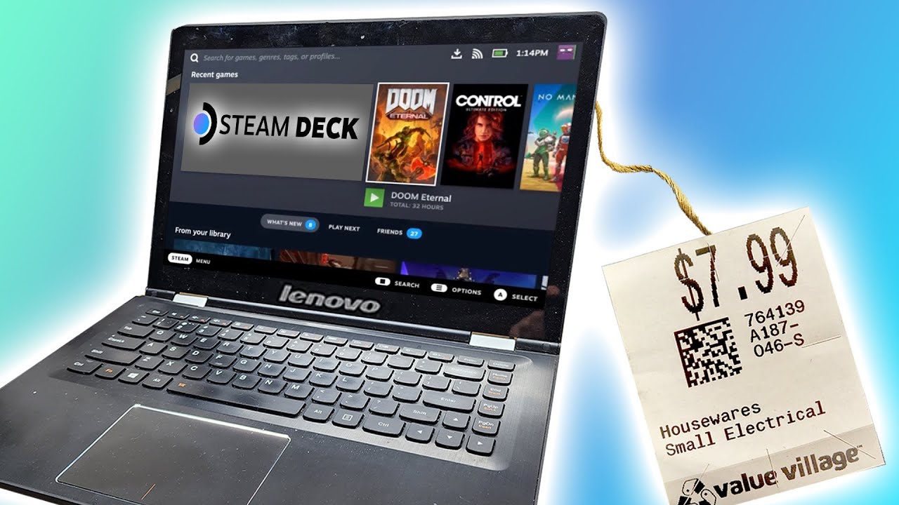 Installing Steam Deck OS on a $7.99 Value Village Laptop